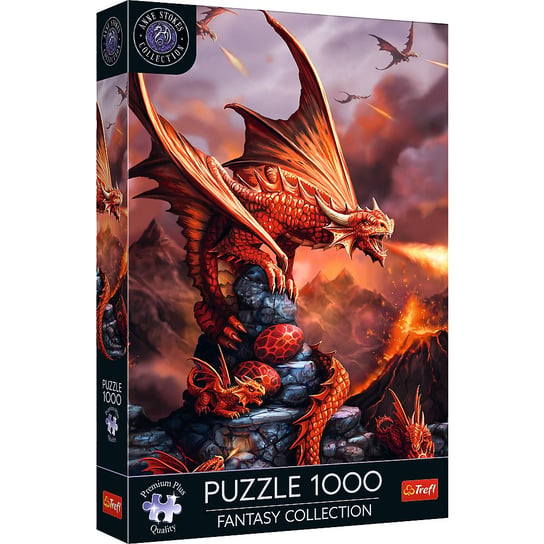 Puzzle, Trefl, Premium Plus - Fantasy Collection: Ognisty Smok, 1000 el ...