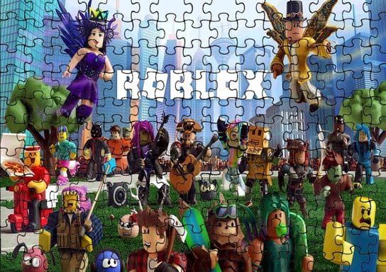 Puzzle Układanka 120 el : Roblox + Woreczek Z Nadrukiem - bez marki ...