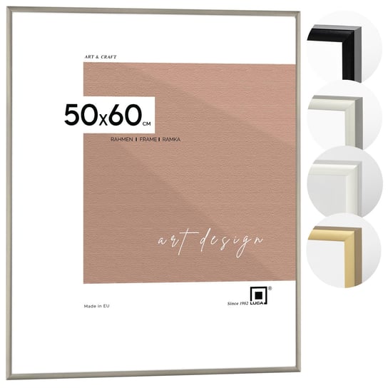 Ramka aluminiowa ROYALL Srebrna 50x60 cm - Luca | Sklep EMPIK.COM