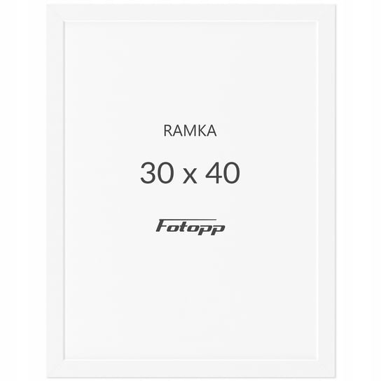 Ramka na zdjęcia BIAŁA 30x40 cm foto rama - Fotopp | Sklep EMPIK.COM