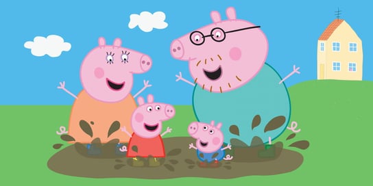 Ręcznik 70X140 Kąpielowy Na Basen Świnka Peppa Tata Świnka Mama Świnka ...