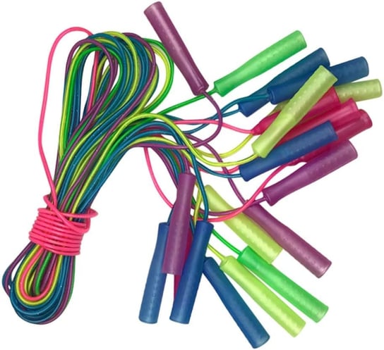 Regulowana skakanka 10 sztuk, plastikowa rączka, skakanka do szkoły ...