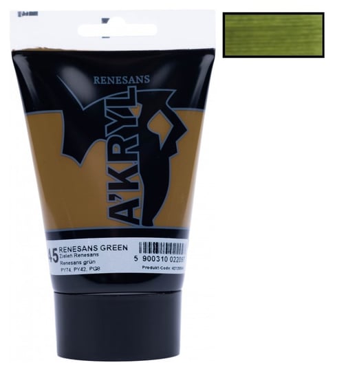 Renesans Farba Akrylowa W Tubie 100Ml Zieleń Renesans Nr.45 - Renesans ...