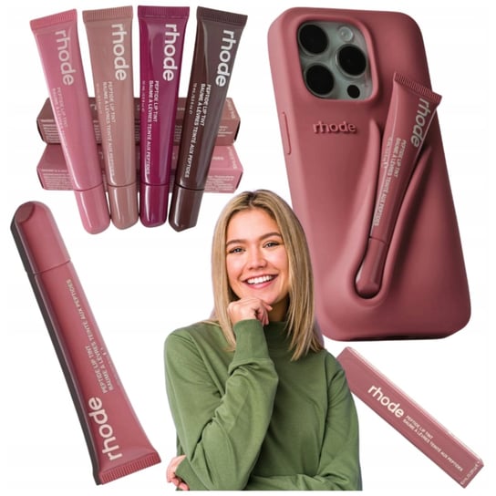 RHODE BŁYSZCZYK DO UST Salty Tan - malina NATURALNE SKŁADNIKI 10 ml ...