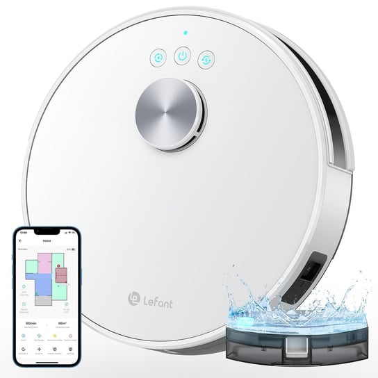 Robot Odkurzający Lefant M1 4000 Pa Z Nawigacją Lidar, Wifi, Mapowaniem ...