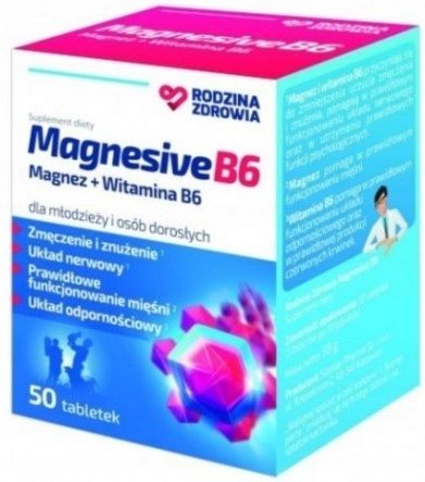 Rodzina Zdrowia, Magnesive B6 magnez, 50 tab. | Sklep EMPIK.COM