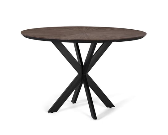 Round dining table in recycled teak wood 120 cm diameter - giner and ...