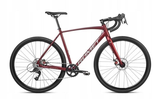 Rower gravelowy ROMET BOREAS 1 LITE 2024 bordowo-grafitowy, 52 - Romet ...