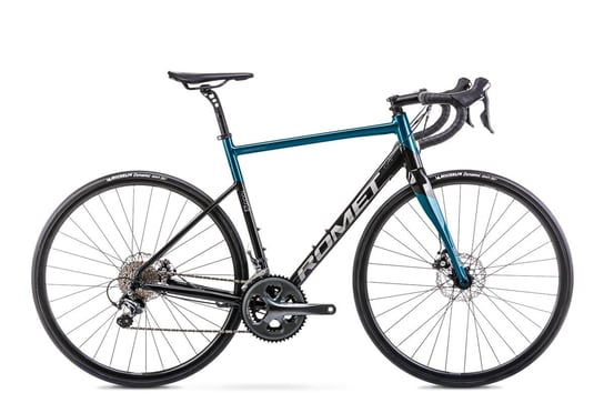 Rower szosowy ROMET HURAGAN 4 2023 czarno-ciemnoniebieski, 56 cm, 28 ...