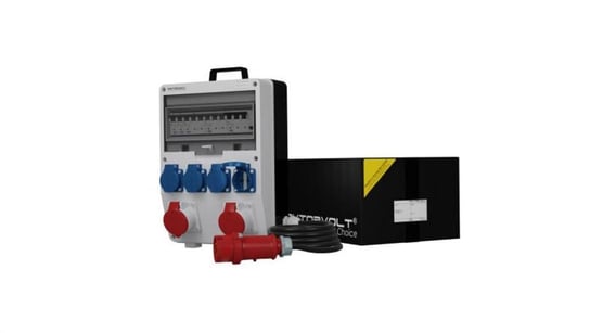 Rozdzielnica budowlana z kablem td-s/fi 2x16a 4x230v skh schuko ...
