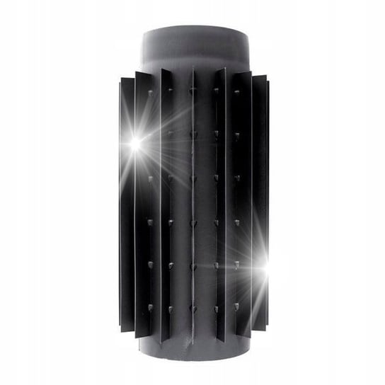RURA SPALINOWA ŻEBROWANA RADIATOR do kominka pieca kotła fi 120/500 ...