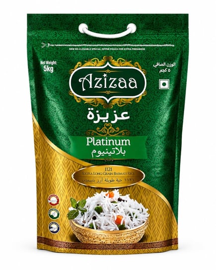 Ryż basmati Azizaa Platinum Basmati Rice 20kg - extra długie ziar ...