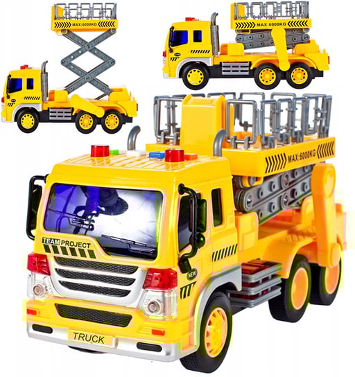 Samochód Budowlany Ciężarówka Z Podnośnikiem 1:16 U703 - Stator | Sklep EMPIK.COM