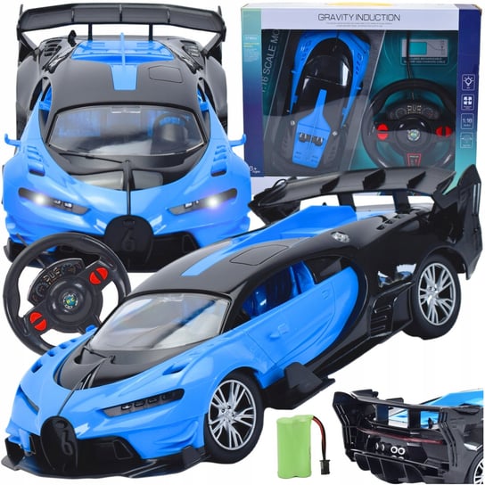 SAMOCHÓD SPORTOWY DŹWIĘK AUTO ŚWIATŁA AKU MODEL STEROWANY NA PILOT RC ...