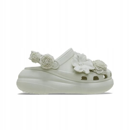 Sandały Damskie Crocs Crush Bouquet Clog 211448 Beżowe Platforma 37-38 ...