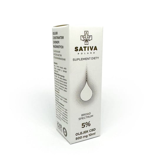 Sativa Poland, Olejek CBD, 5% 500mg CBD, 10ml | Sklep EMPIK.COM