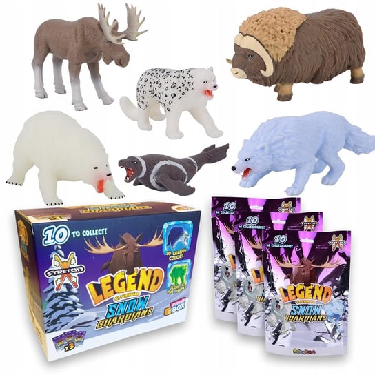 #sbabam FUNNY Legend of Animals Snow Guardian, zabawki dla dzieci, 3 ...