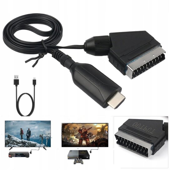 Scart Na HDMI Konwerter Z Kablem HDMI Adapter HDTV - Inna marka | Sklep ...
