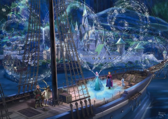 Schmidt Spiele 58052 Disney, Frozen, Love and Magic, Thomas Kinkade ...