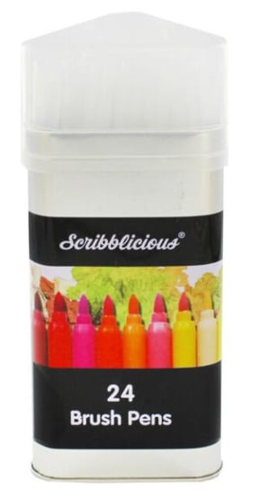 Scribblicious- Pisaki filcowe Brush — zestaw 24 sztuk Art & Craft ...