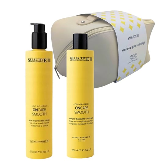 Selective On Care Set Smooth Shampoo + Milk Set Long and Unruly Hair ...