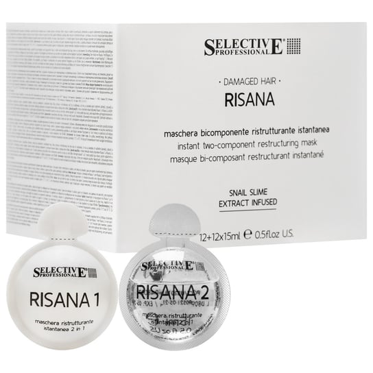 Selective Risana, 2w1 Maska, Kuracja Do Włosów Zniszczonych, 12+12x15ml | Sklep EMPIK.COM
