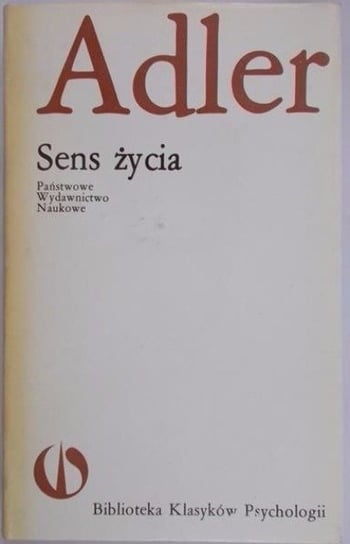 Sens życia - Adler Alfred | Książka w Empik