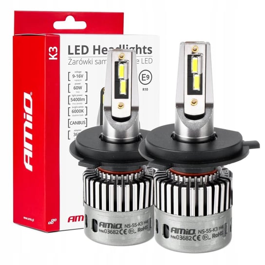 SERIA K3 ŻARÓWKI SAMOCHODOWE LED LEDOWE H4 12V CANBUS 6000K - Inna ... SERIA K3 ŻARÓWKI SAMOCHODOWE LED LEDOWE H4 12V CANBUS 6000K - Inna ...