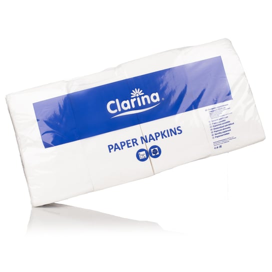 Serwetki Clarina Białe Składane 1/8 33x33, 400 sztuk - Inna marka ...