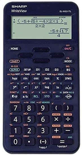 Sharp Calculator Scientific 420 Functions 4-Line Disp Blue Sh ...