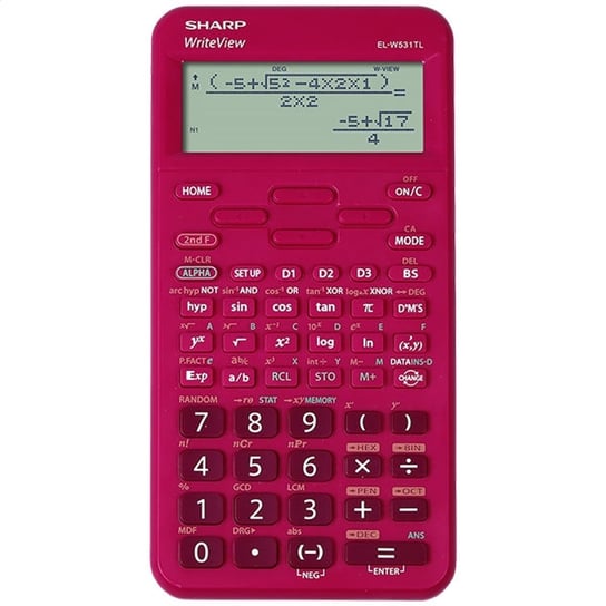 Sharp Calculator Scientific 420 Functions 4-Line Disp Red Elw531Tlbrd ...