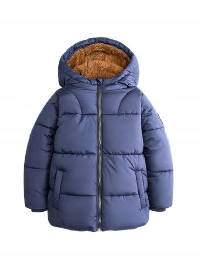 SHEIN GRANATOWA PUCHOWA KURTKA DZIECIĘCA Z KAPTUREM 110-116 1LA - Shein ...