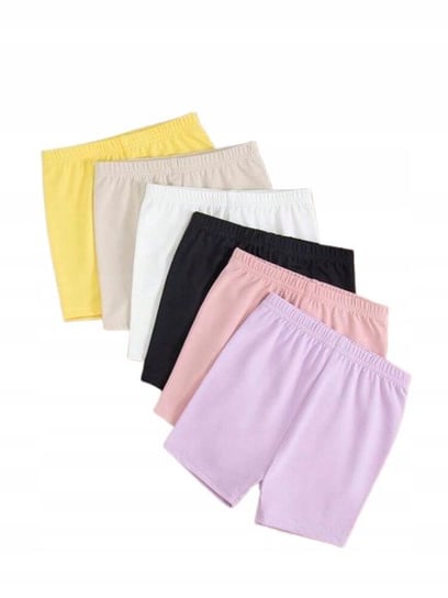 SHEIN KRÓTKIE SPODENKI DZIECIĘCE GŁADKIE NA GUMCE 6PACK 68-74cm 1JA ...