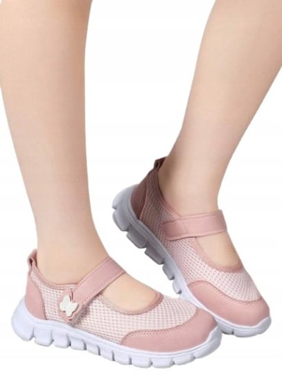 SHEIN RÓŻOWE SPORTOWE BUTY DZIECIĘCE Z RZEPAMI I MOTYLKIEM 31 1EA ...