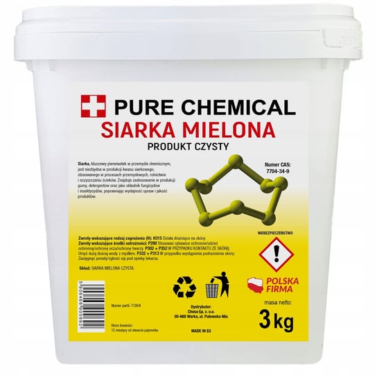 SIARKA MIELONA 3kg - PURE CHEMICAL | Sklep EMPIK.COM