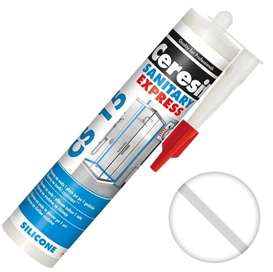 Silikon sanitarny CERESIT CS 15 Express - Transparentny uszczelniacz ...