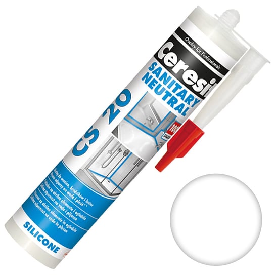 Silikon sanitarny CERESIT CS 20 - biały neutralny do łazienki kuchni ...