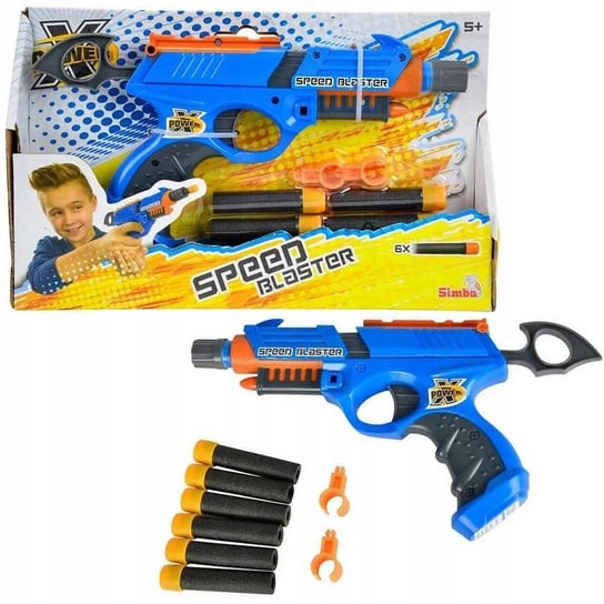 SIMBA X-POWER SPEED BLASTER ZESTAW ZABAWKA PISTOLET NA PIANKOWE STRZAŁKI 5+ - Simba | Sklep ...