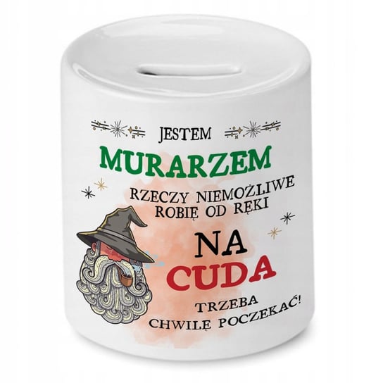 Skarbonka Dla Murarza na Urodziny na Prezent z Nadrukiem ze Zdjęciem ...