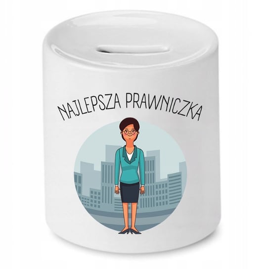 SKARBONKA DLA PRAWNIKA NAJLEPSZA PRAWNICZKA z Nadrukiem ze Zdjęciem ...