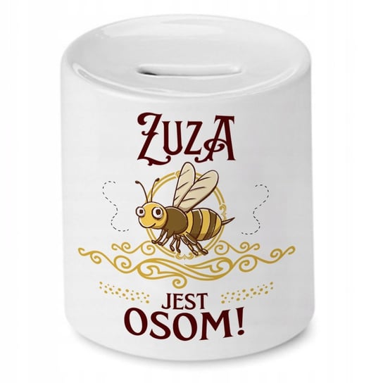 Skarbonka dla Zuzy na Urodziny na Prezent z Nadrukiem ze Zdjęciem ...