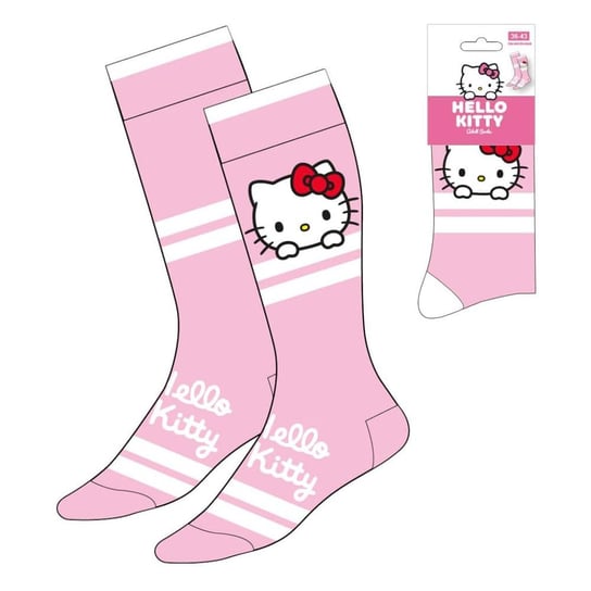 Skarpetki Sanrio Hello Kitty w paski, rozmiar 36-43, wysokiej jakości ...