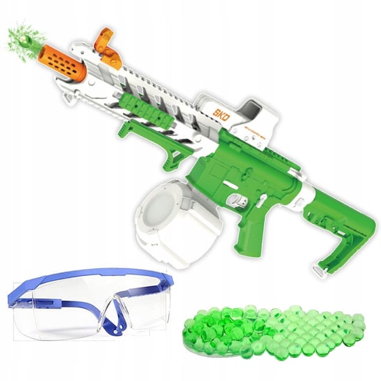 SKD BLASTER PISTOLET NA KULKI ŻELOWE AUTOMAT KARABIN M4 ZIELONY CELOWNI ...