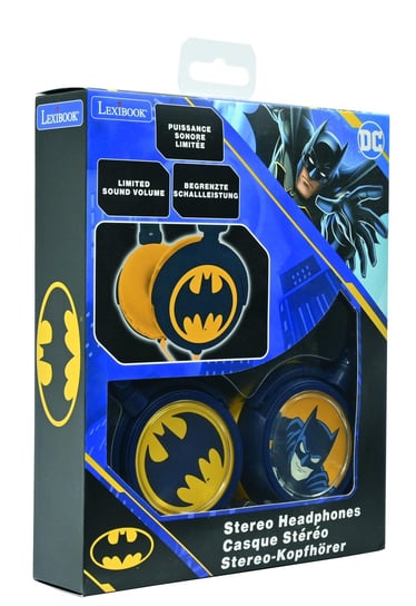 Składane Słuchawki Przewodowe Stereo Batman Z Głośnością Bezpieczną Dla ...