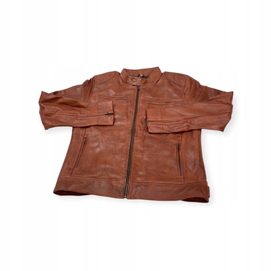 Skórzana kurtka męska czarna REAL LEATHER L - Inna marka | Moda Sklep ...