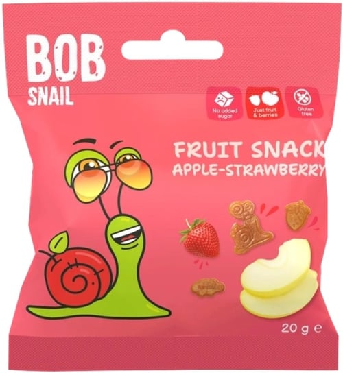 Ślimak Bob Snail Fruit Snack żelki Jabłko-Truskawka 20 g | Przekąska ...