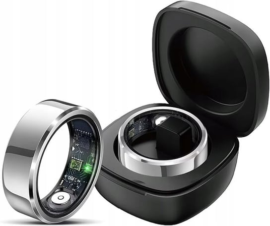 Smart Ring #9 18.9mm Srebrny Android iOS Inteligentny pierścień Stacja ...