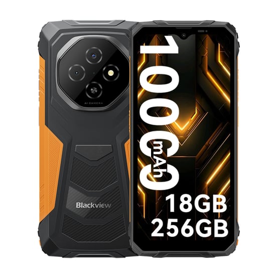 Smartfon Blackview FORT 1 6GB/256GB 10000mAh UMS9230E T615 Wodoodporność IP68 NFC Pomarańcza ...