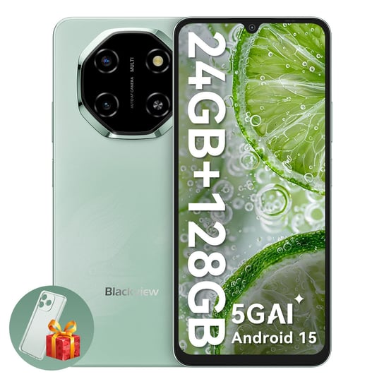 Smartfon Blackview SHARK 6 8GB/128GB 5000mAh 5G LTE Unisoc T820 120Hz Android 15 Zielony - Inna ...