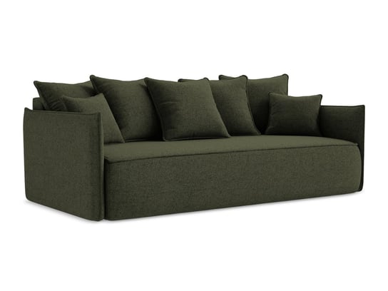 Sofa 3-os. z funkcją spania Hula tk.str 225x105 cm butelkowa zieleń ...